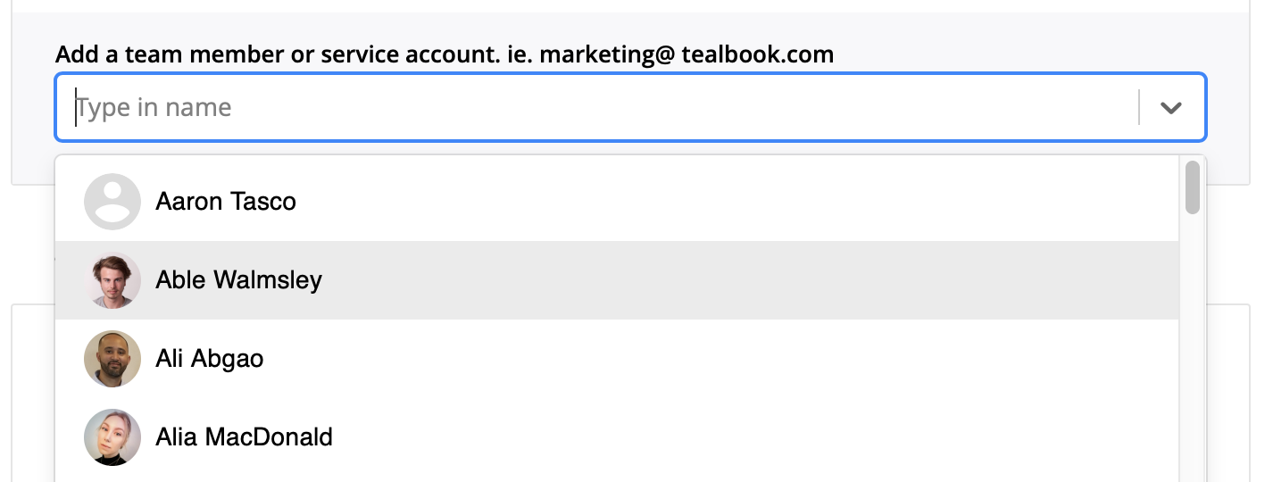 How do I add another team member? – TealBook Help