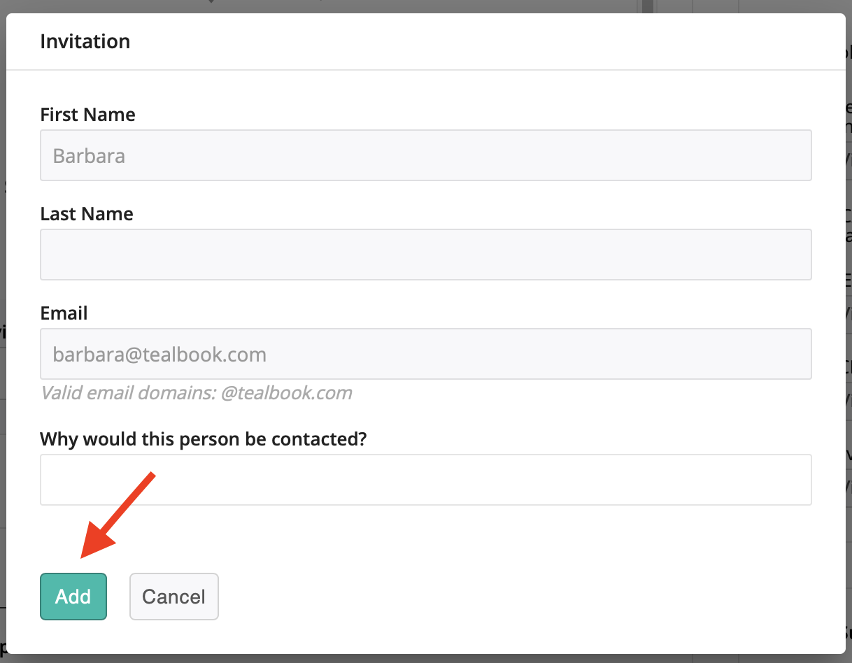 How do I add another team member? – TealBook Help